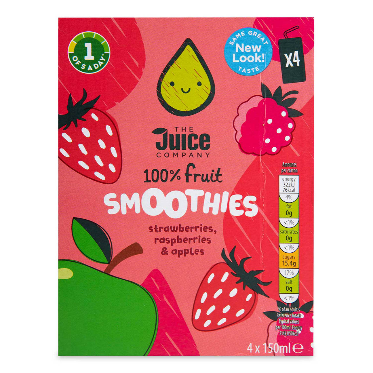 Strawberries, Raspberries & Apples Kids Smoothies 4 Pack | ALDI UK